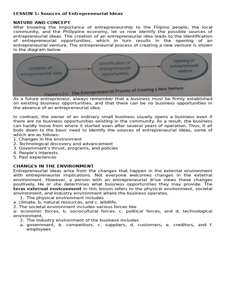 For Semi Notes and Activities | PDF | Entrepreneurship | Skill