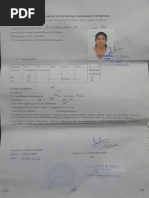 Eye Test Certificate for Driving License | PDF