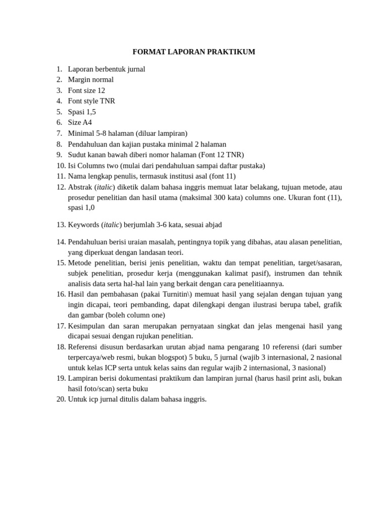 Format Laporan Praktikum Fistum | PDF