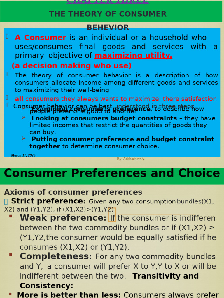 CHAPTER Threee Presentation (Power Point) | PDF | Utility | Consumers