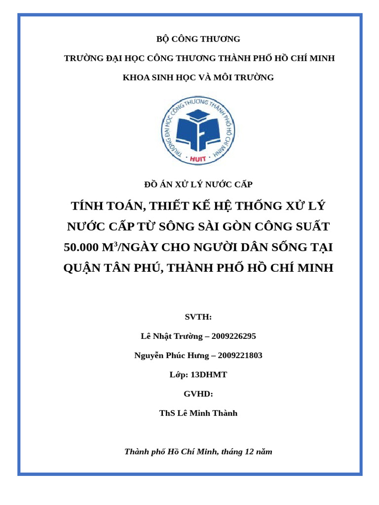 13.12.2024 - 13DHMT - Do An Nuoc Cap. | PDF