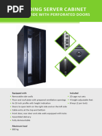 Datasheet - Rittal 42U Server Cabinet | PDF | Door | Sheet Metal