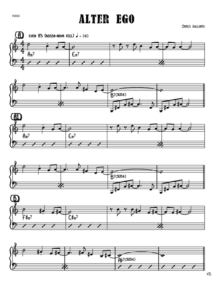 Alter Ego (James Williams) - Piano | PDF