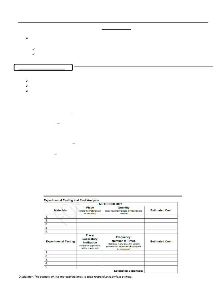 Research Plan Written Activity | PDF