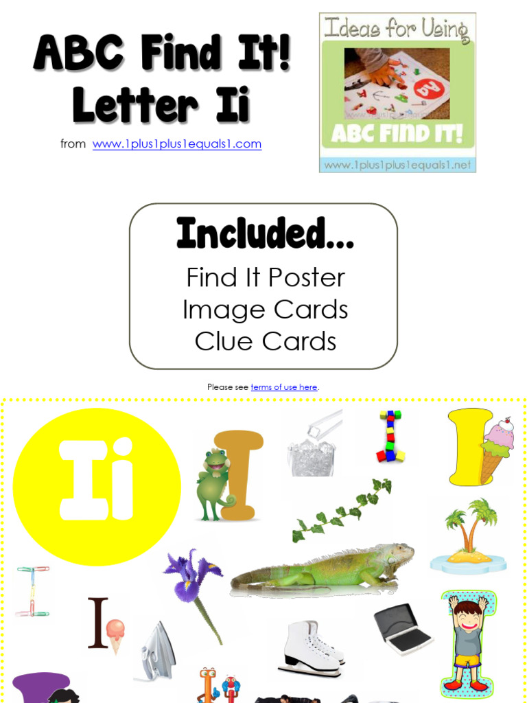 ABC Find It Letter Ii | PDF