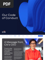 Citi Code of Conduct Overview | PDF | Citigroup | Conflict Of Interest
