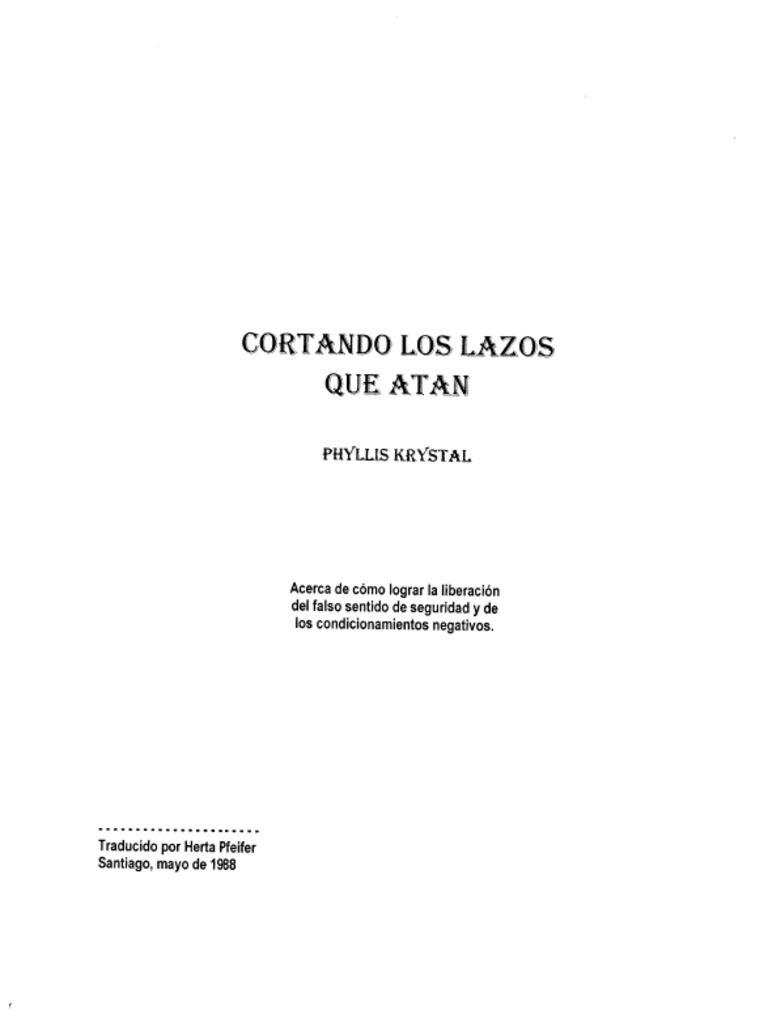 Cortando-Los-Lazos-Que-Atan | PDF