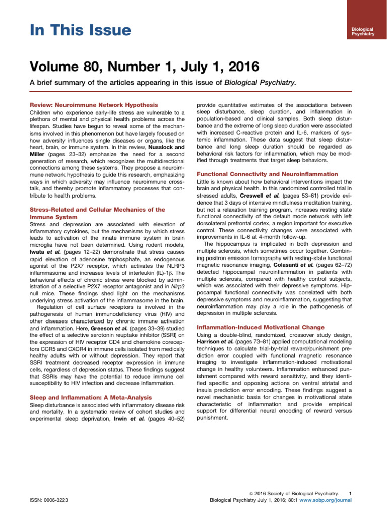 A Brief Summary of The Articles Appearing in This | PDF | Selective ...