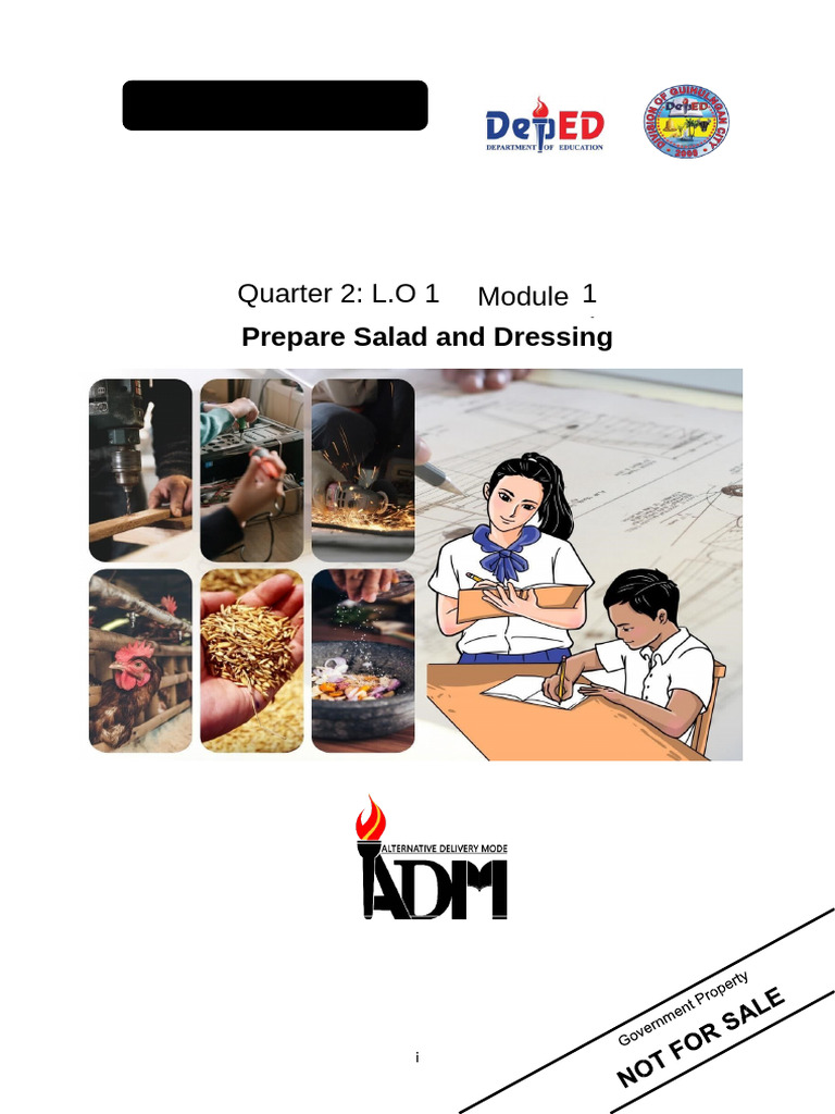 CookeryQ2 Salad and Dressing Module 1 (AutoRecovered) | PDF | Salad ...