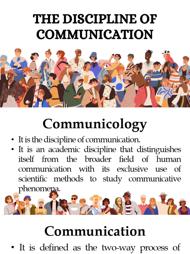 The Discipline of Communication | PDF | Communication | Psychology