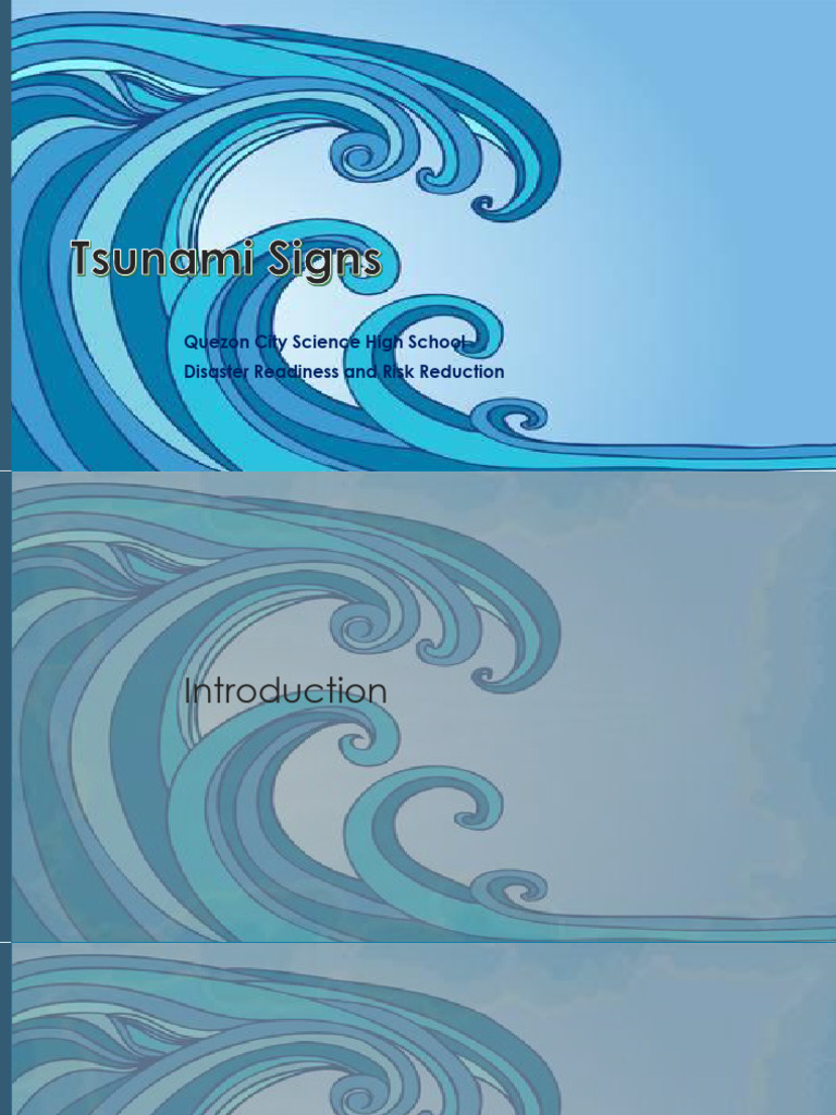 DRRR07 Tsunami-SIgns | PDF | Tsunami | Earthquakes