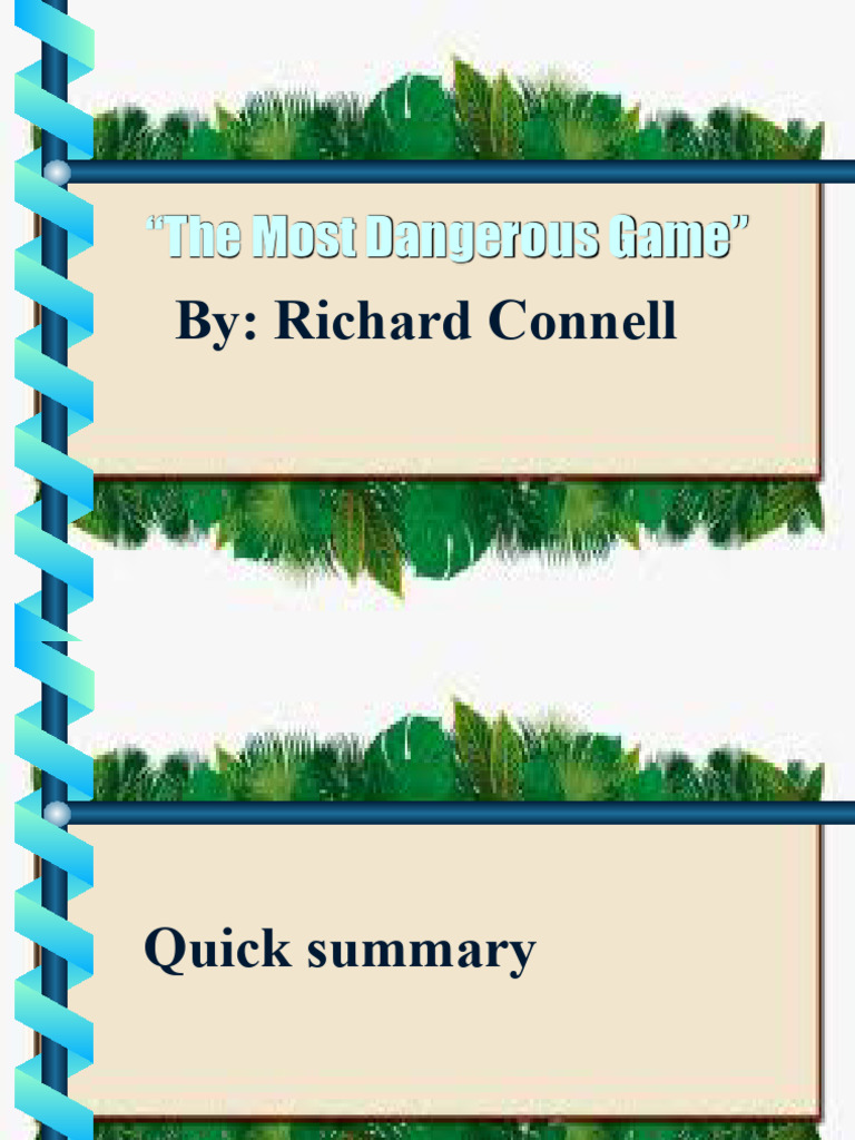 teacher's_The_Most_Dangerous_Game_Literary_Elements_Map_Answers_and ...