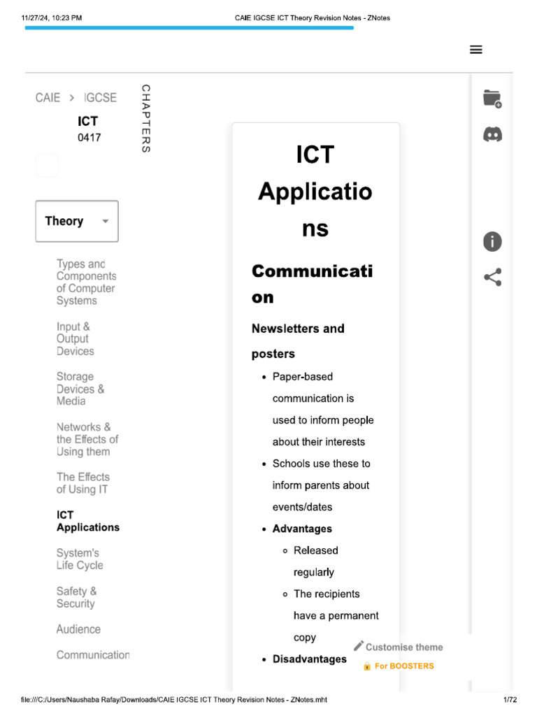 Ict Application | PDF