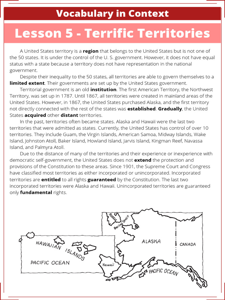 Context Clues Exercise Supplementary | PDF | Territories Of The United ...