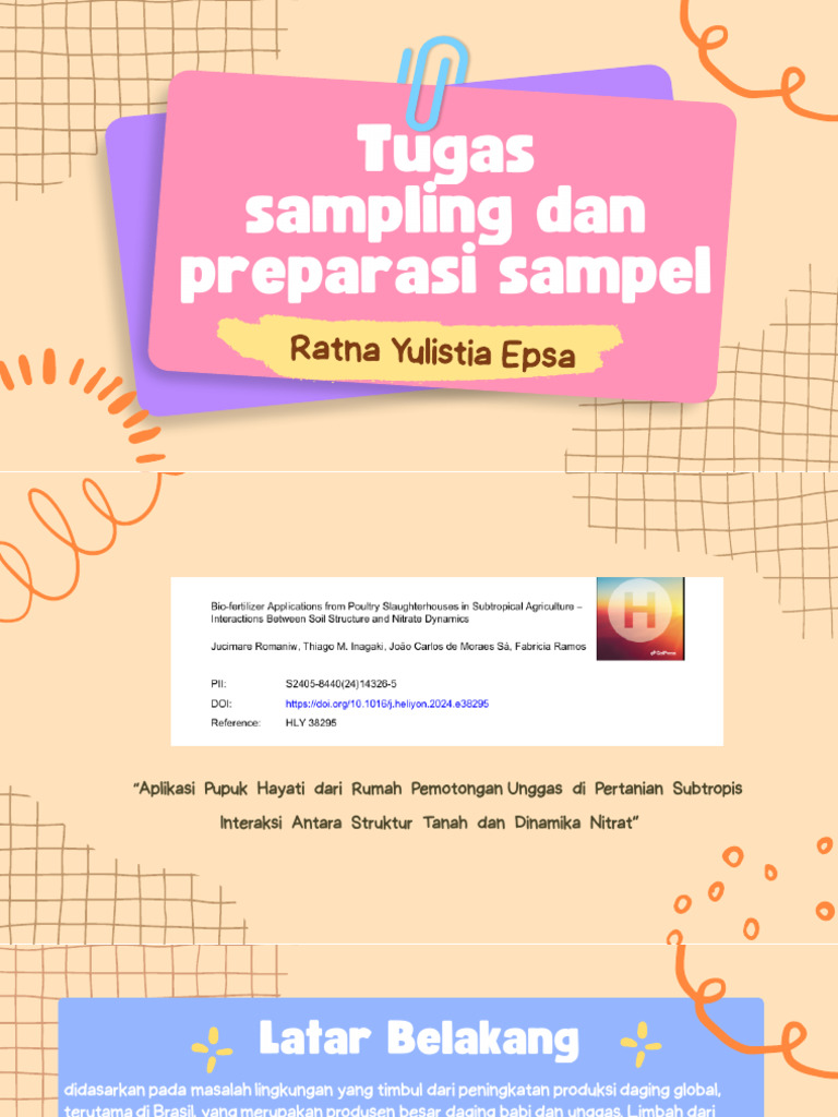Tugas Sampling Ratna Yulistia Epsa PDF | PDF