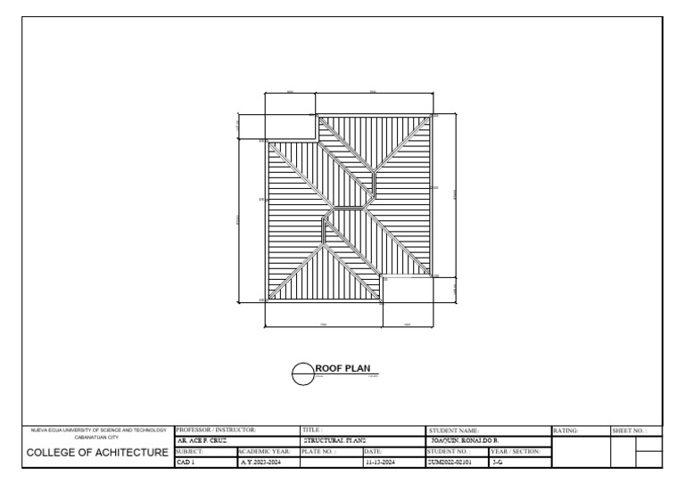 Cad Roof Plan | PDF