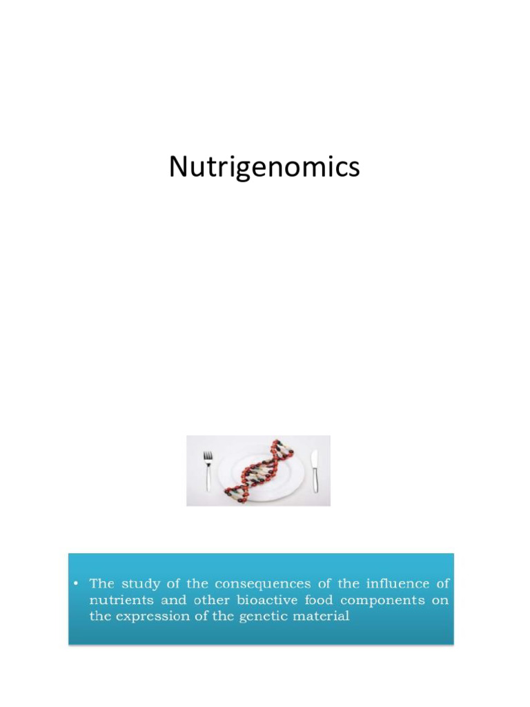Understanding Nutrigenomics Basics | PDF