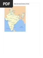 India States and Capitals Map 2025 | PDF
