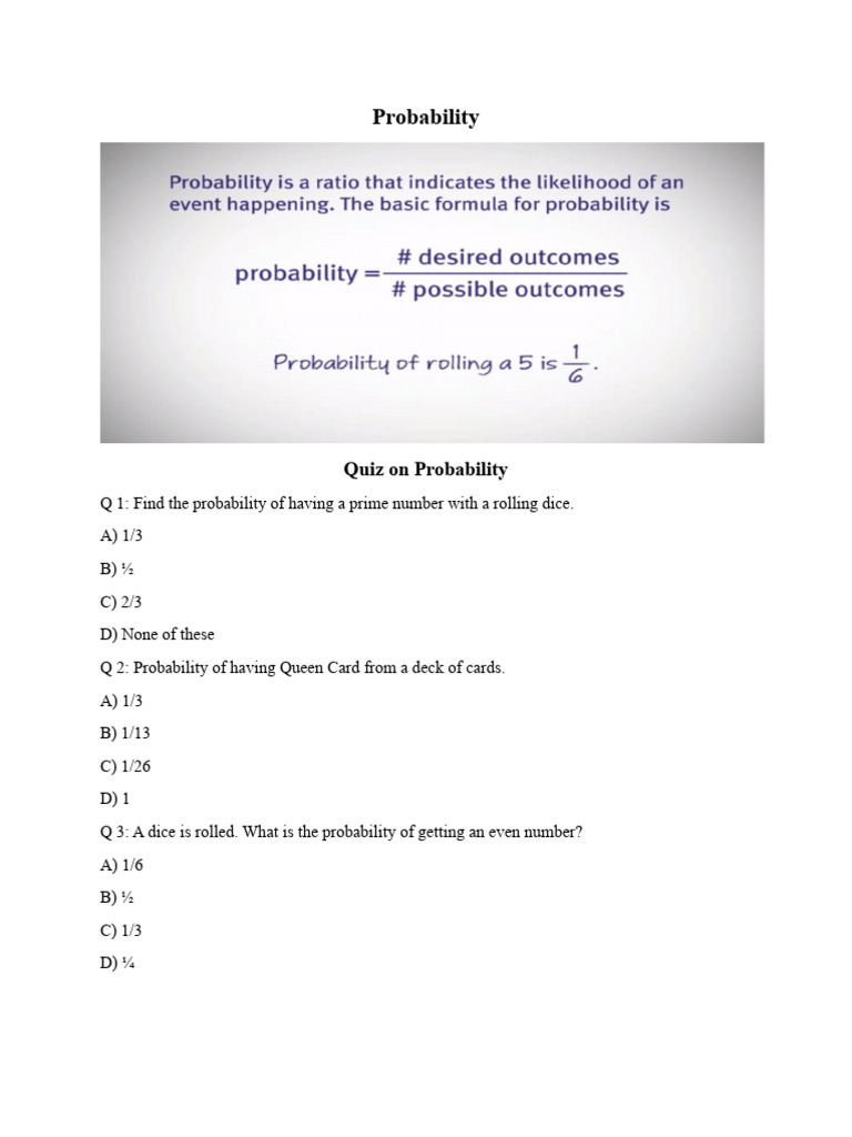Probability | PDF