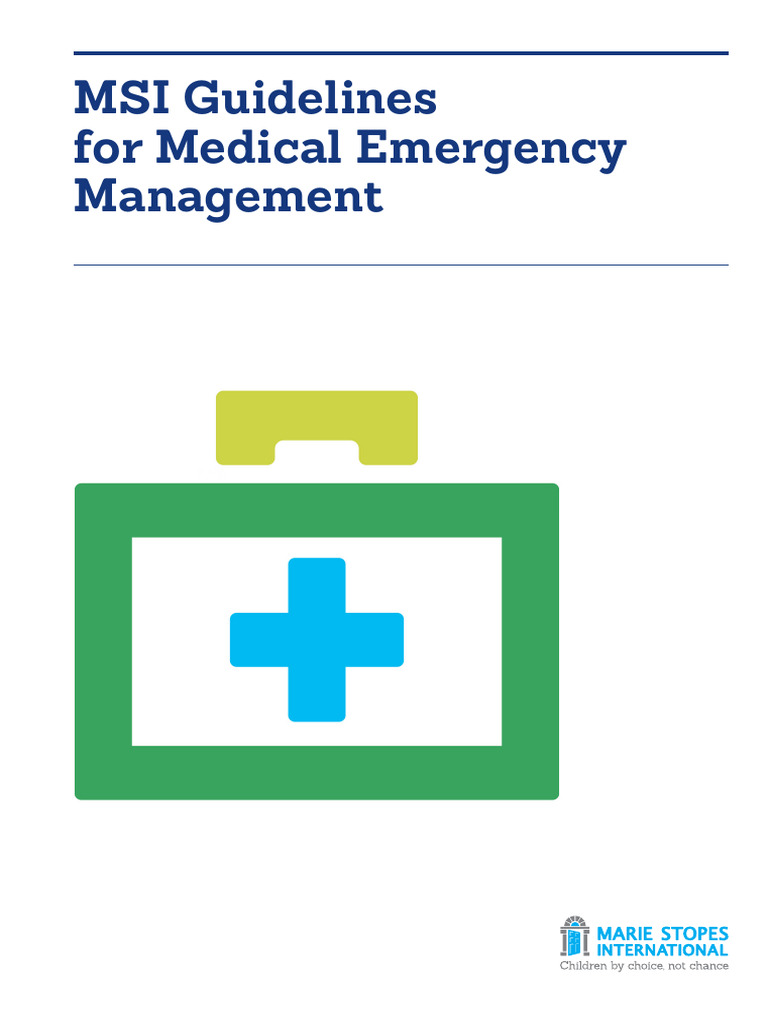 MSI Guidelines for Medical Emergency Management v2.0 | PDF | Medicine ...