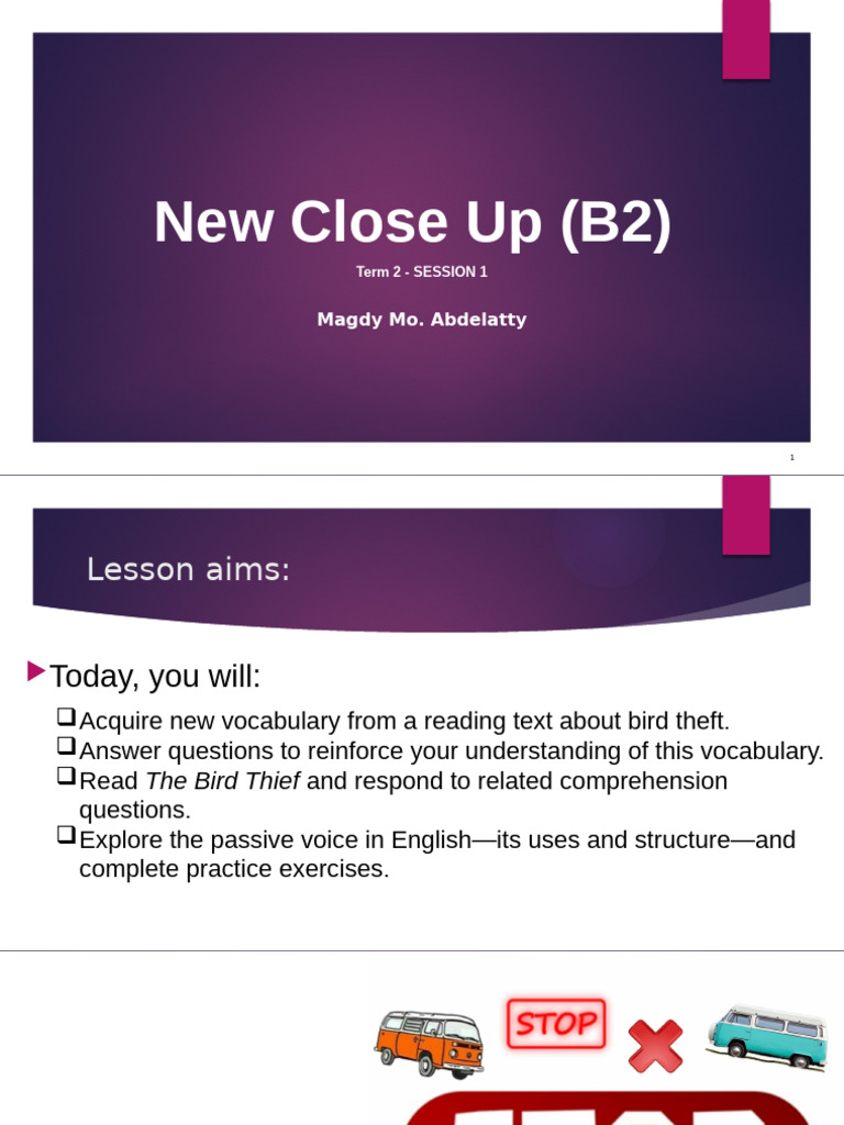 New Close Up (B2) - Unit 7 (Vocabulary Set 1 + Grammar The Passive Voice) | PDF | Linguistics ...