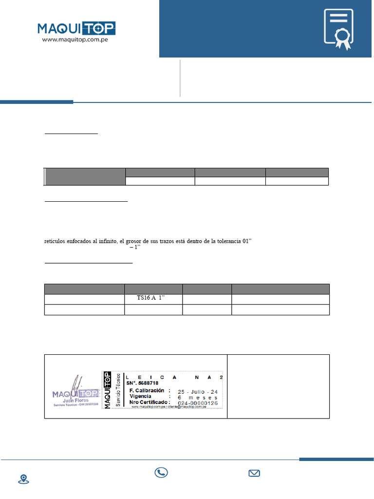 CERTIFICADO NIVELES 024 -000126 5688718 | PDF | Calibración