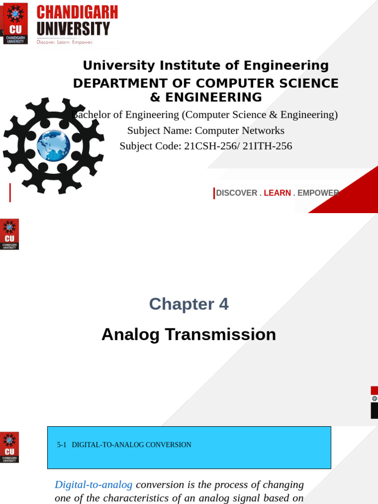 Digital-to-Analog Conversion in Networks | PDF | Modulation | Multiplexing