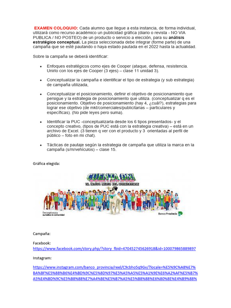 Examen Coloquio | PDF