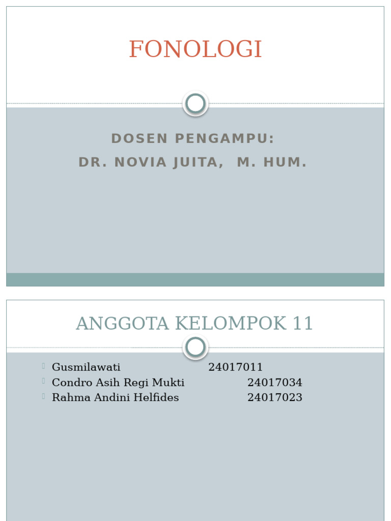 PPT FONOLOGI KELOMPOK 11(2) | PDF