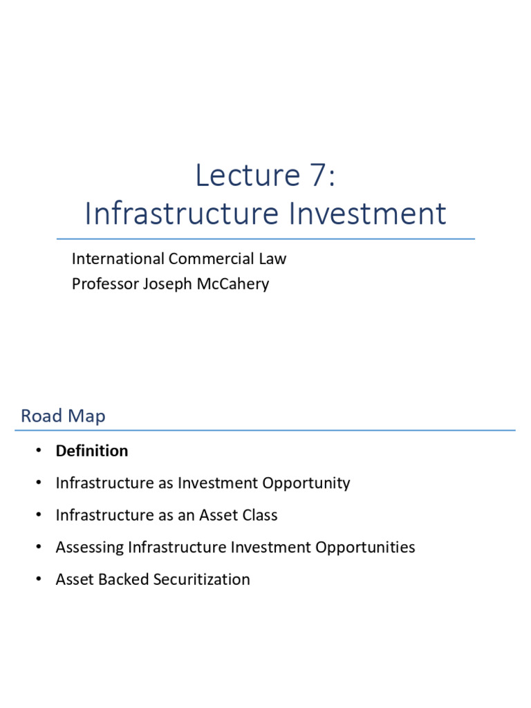 Infrastructure Investment Insights and Trends | PDF | Securitization ...