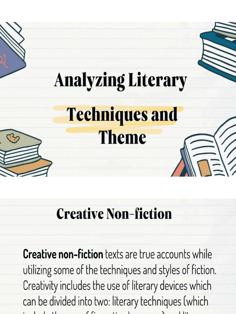Elements of Literary Genres | PDF