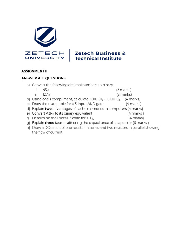 BASIC ASSIGNMENT II | PDF