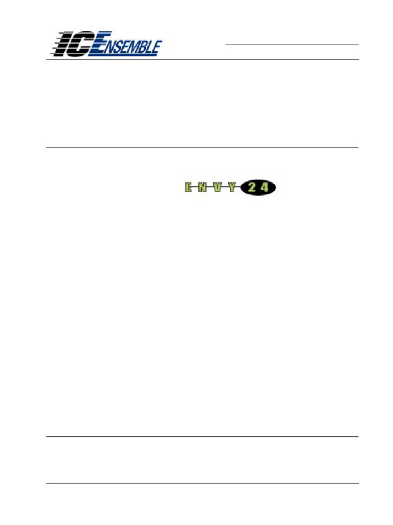 envy24 | PDF | Physical Layer Protocols | Information And ...