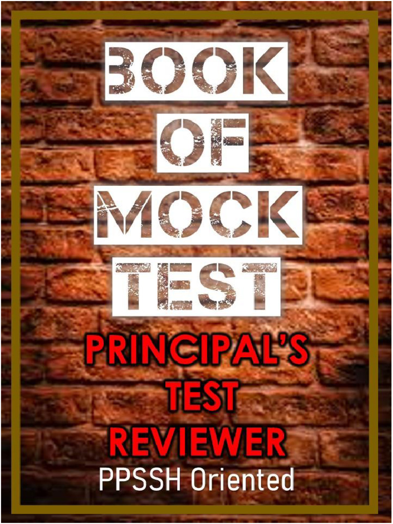 BOOK-OF-MOCK-TEST | PDF | Teachers | Learning
