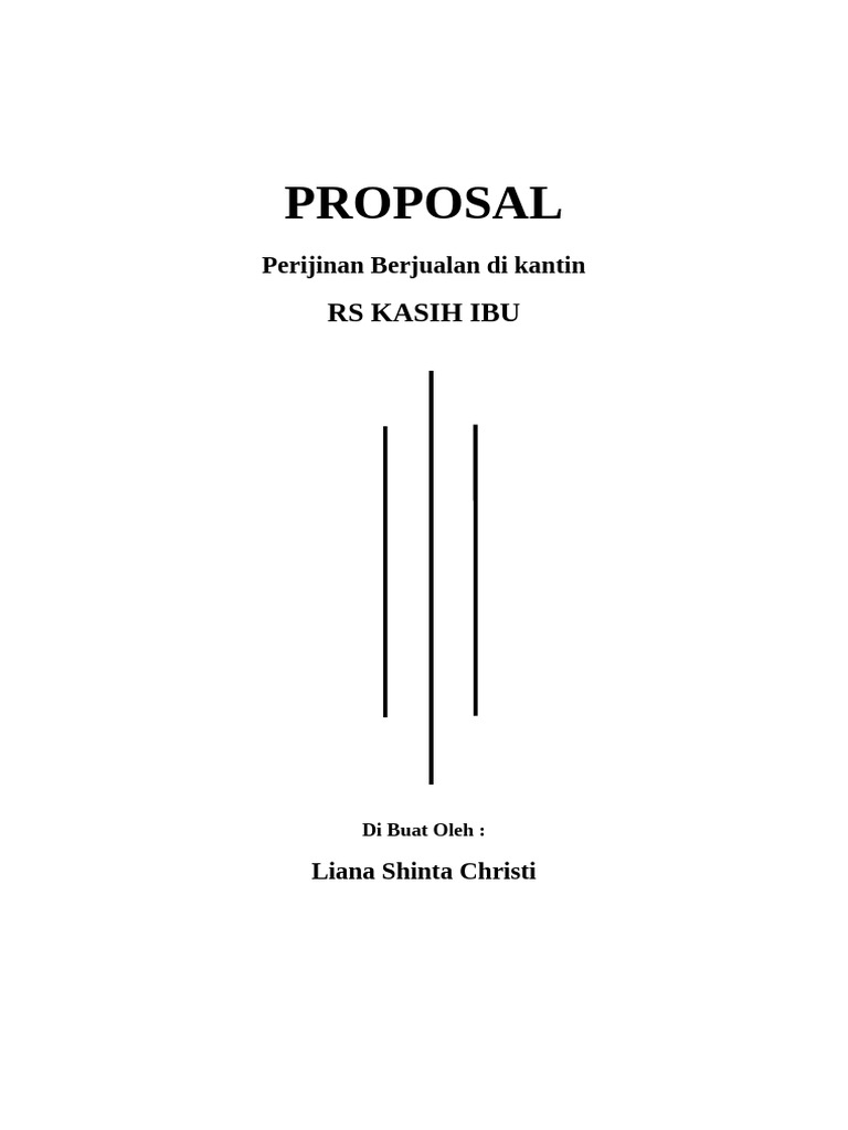 PROPOSAL perpanjangan ijin kantin ansa rsud fatmawatidocx | PDF