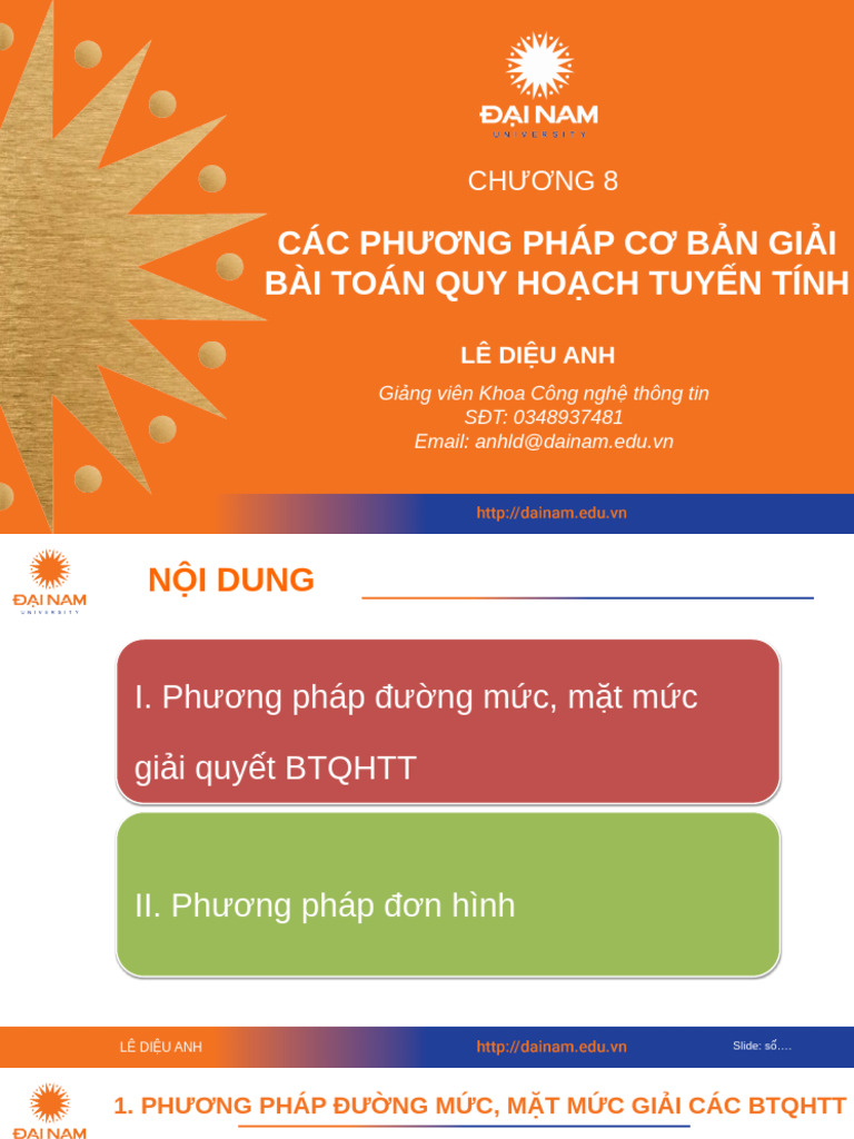 DSTT C8 Cacphuongphapcobangiaibtquyhoachtuyentinh | PDF