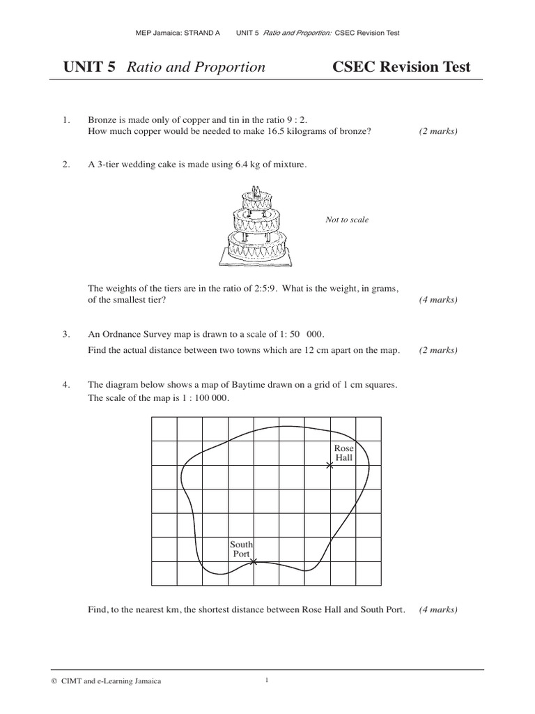 Ratios and Proportion Home Work | PDF | Speed
