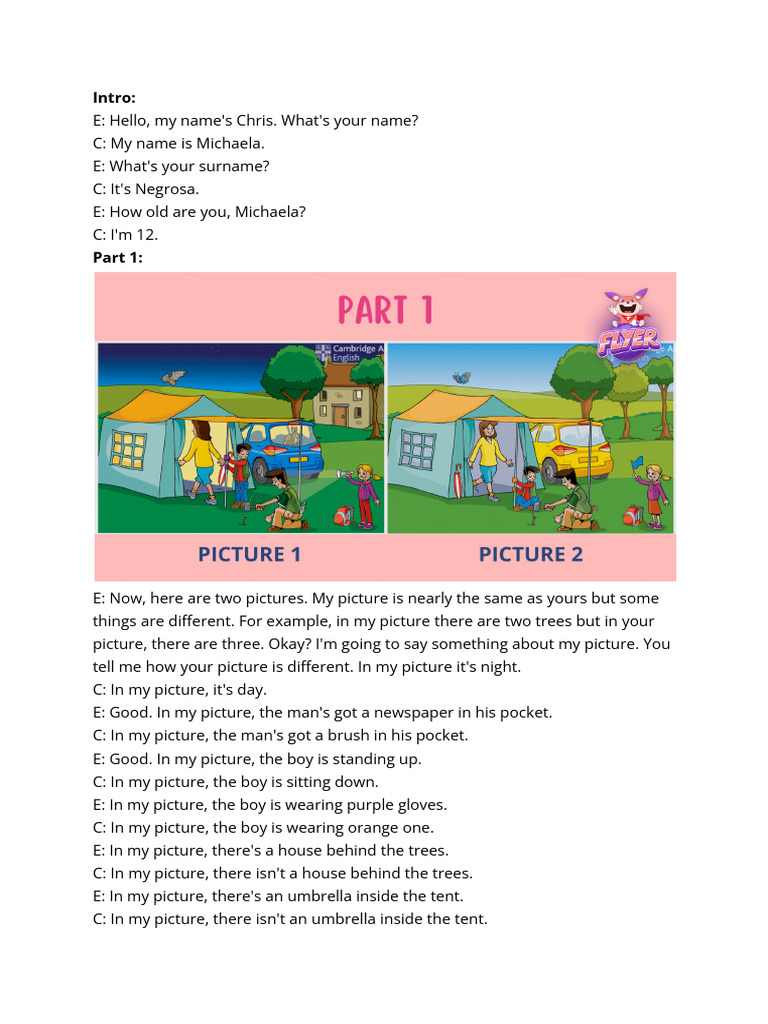 Speaking Flyers | PDF