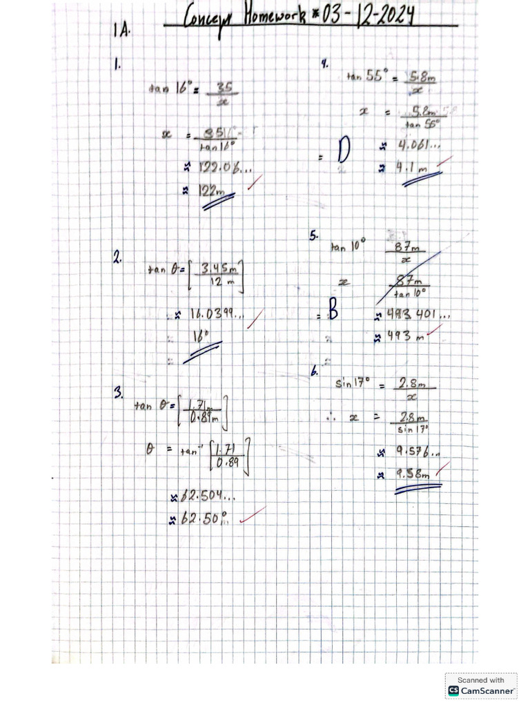 Concept Homework ALGEBRA - 10-12-2024 | PDF