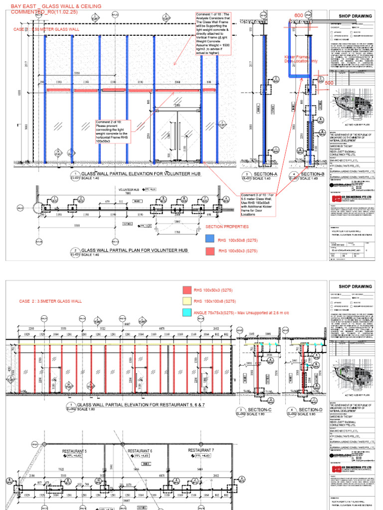 BE - Commented - Glass Wall & Ceiling - WGP-01 - R0 (11.02.25) | PDF