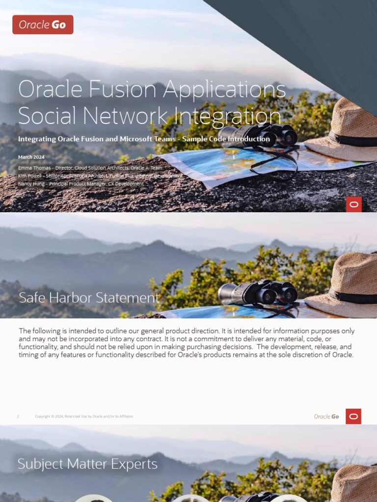 368283_Oracle Go – Oracle Fusion Applications Social Network Integration - Integrating Oracle ...