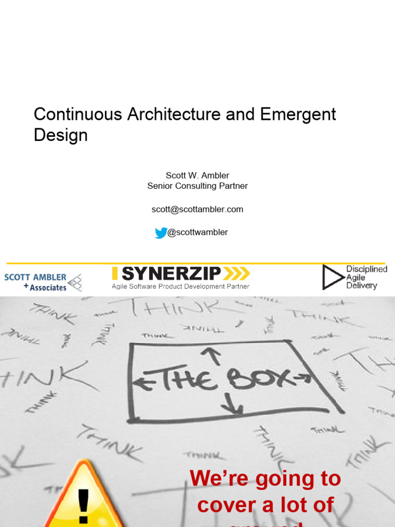 Continuous Architecture in Agile Design | PDF | Agile Software ...