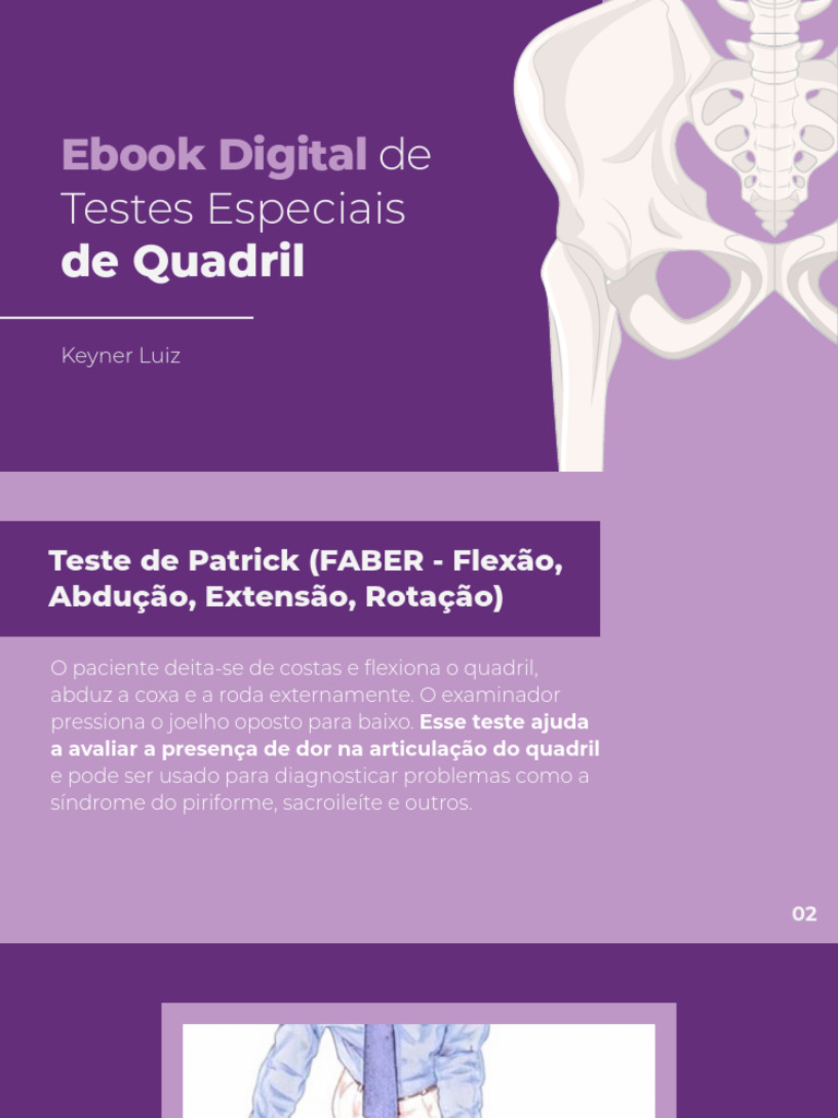 Testes Especiais para Avaliação do Quadril | PDF | Joelho | Sistema ...