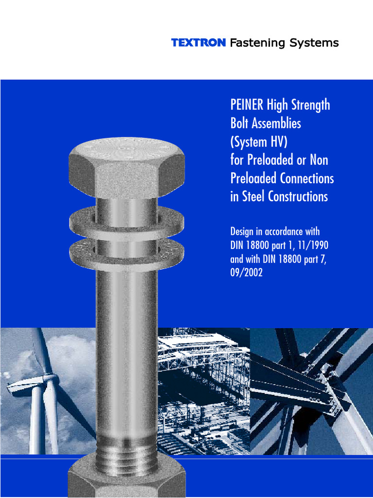 PEINER High Strength Bolt Assemblies | PDF | Screw | Nut (Hardware)