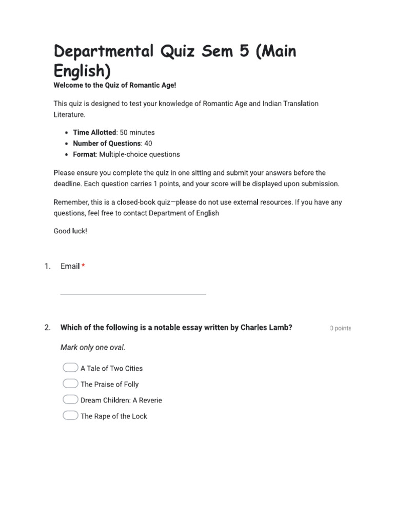 Sem 5 Google Form Quiz | PDF