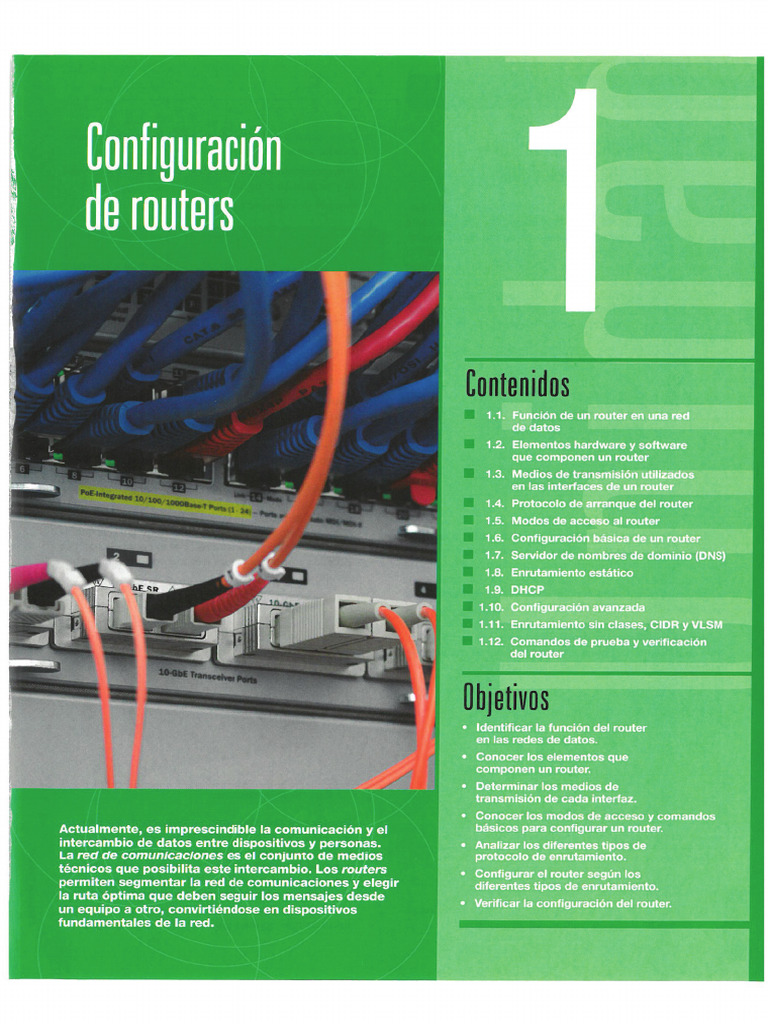 Unidad 1 Configuración de Routers | PDF