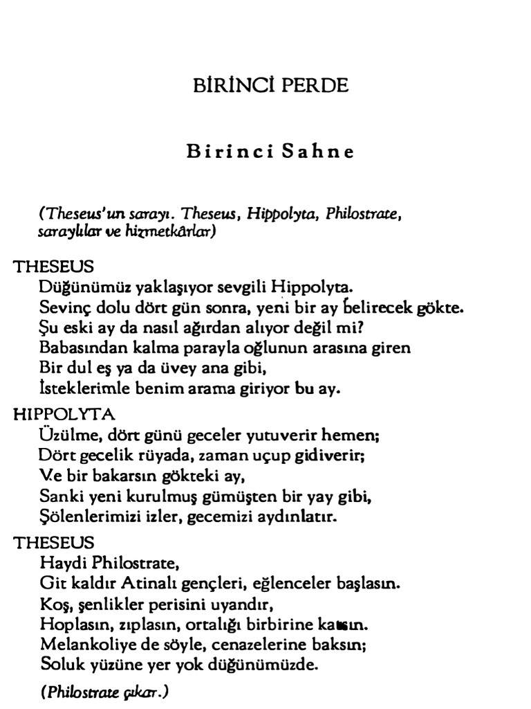 William Shakespeare Bir Yaz Gecesi Ruyasi 21 115 | PDF