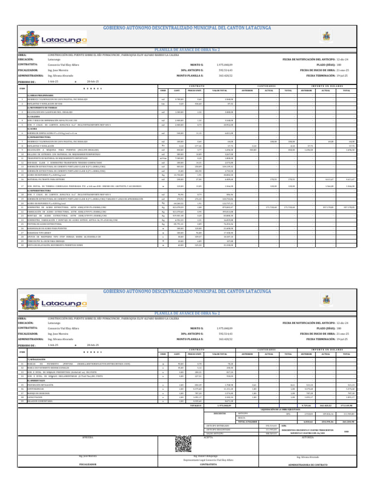 SABANA PLANILLA N2-Signed | PDF | Materiales | Rieles
