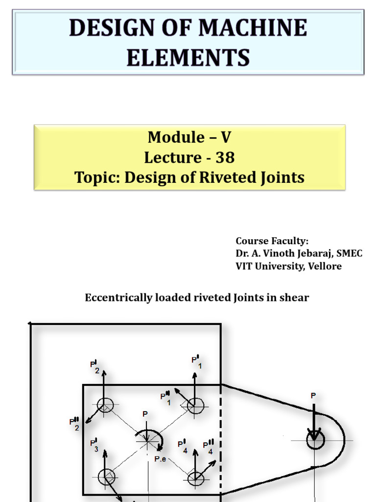 Design of Eccentric Riveted Joints | PDF | Continuum Mechanics ...