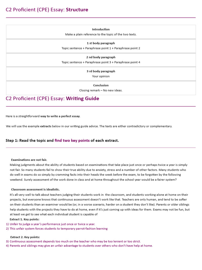 How To Write An Essay? - C2 Proficient (CPE) | PDF | Learning